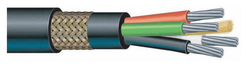 Bostrig™ Type P Power 8 AWG Four Conductor (Armored & Sheathed) | Prysmian